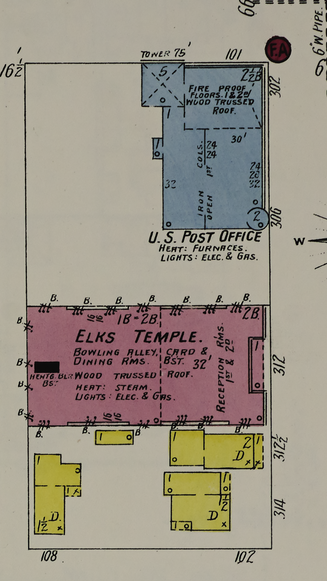 Old Post Office and Elks Lodge, Jackson, Michigan