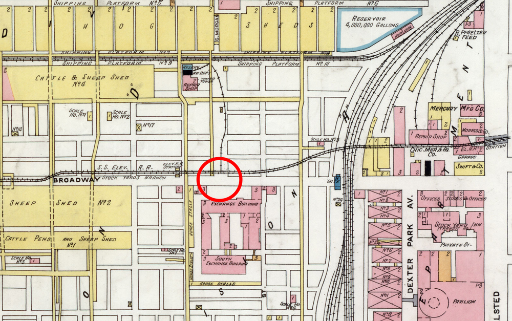 Exchange Elevated Station, Union Stockyards, Chicago